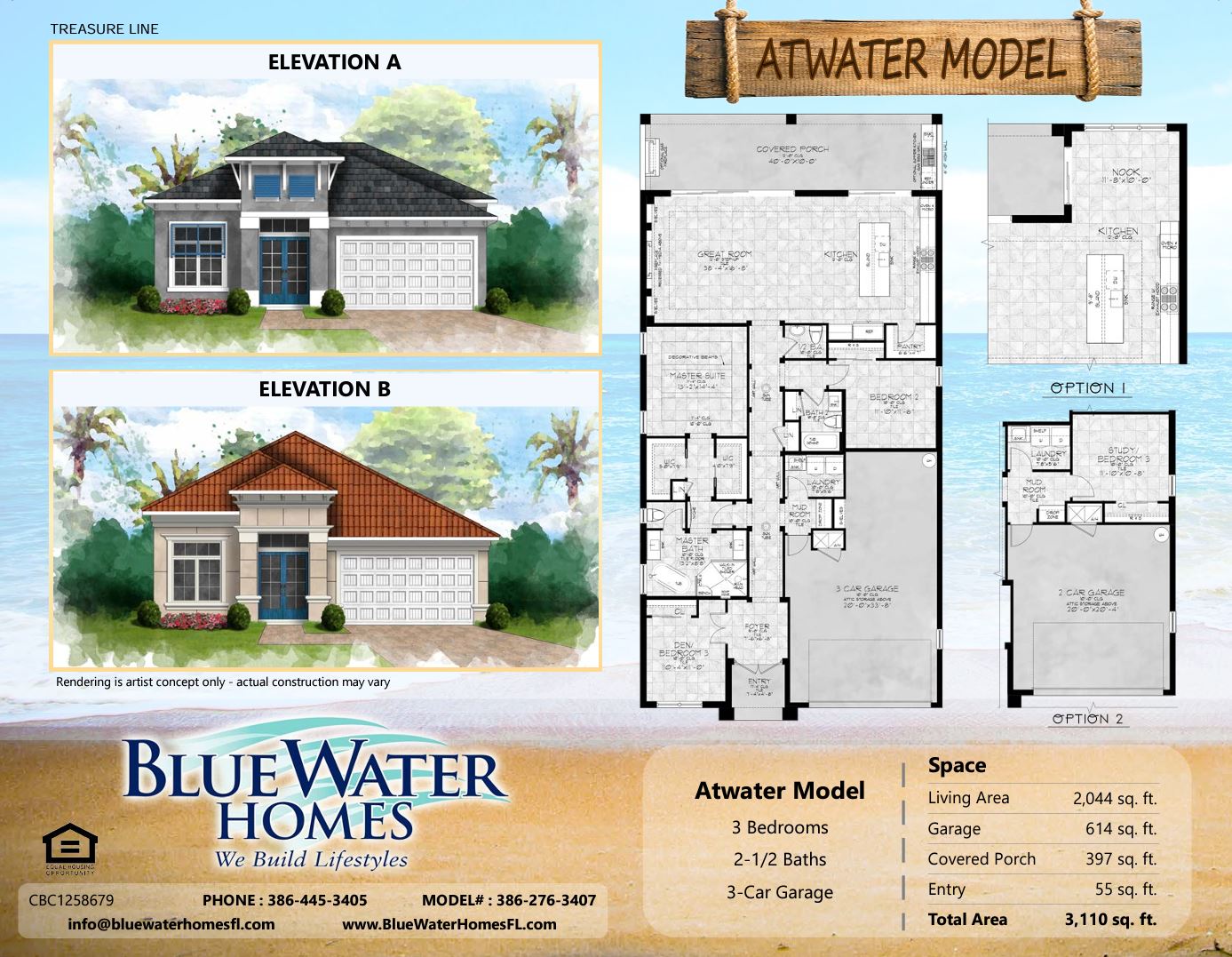 Atwater - Blue Water Homes Fl